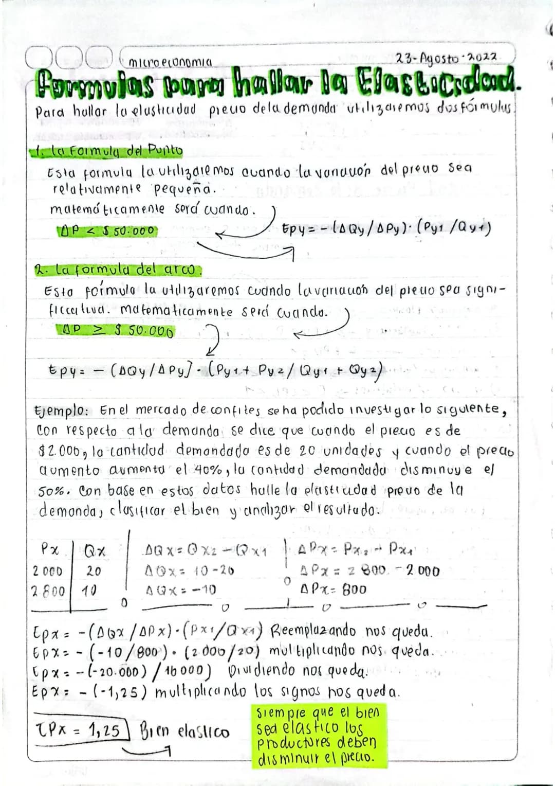 Explicado sencillamente: Fórmulas para Calcular Elasticidad Precio de ...